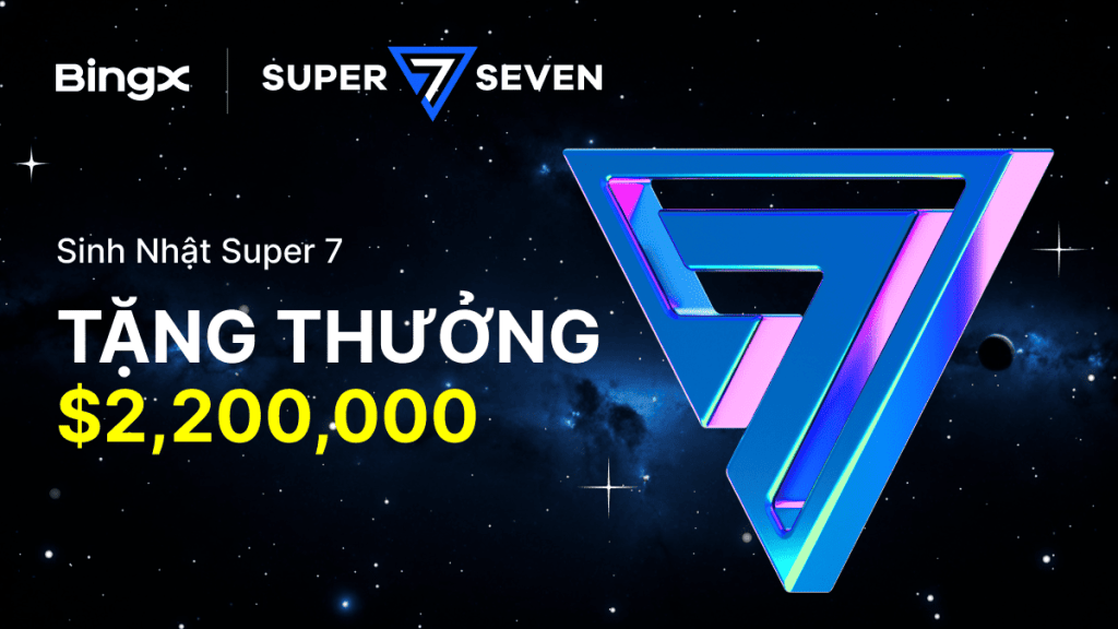 BingX khởi động Lễ hội kỷ niệm sinh nhật 7 tuổi với tổng giải thưởng lên tới 2.2 triệu USD ...